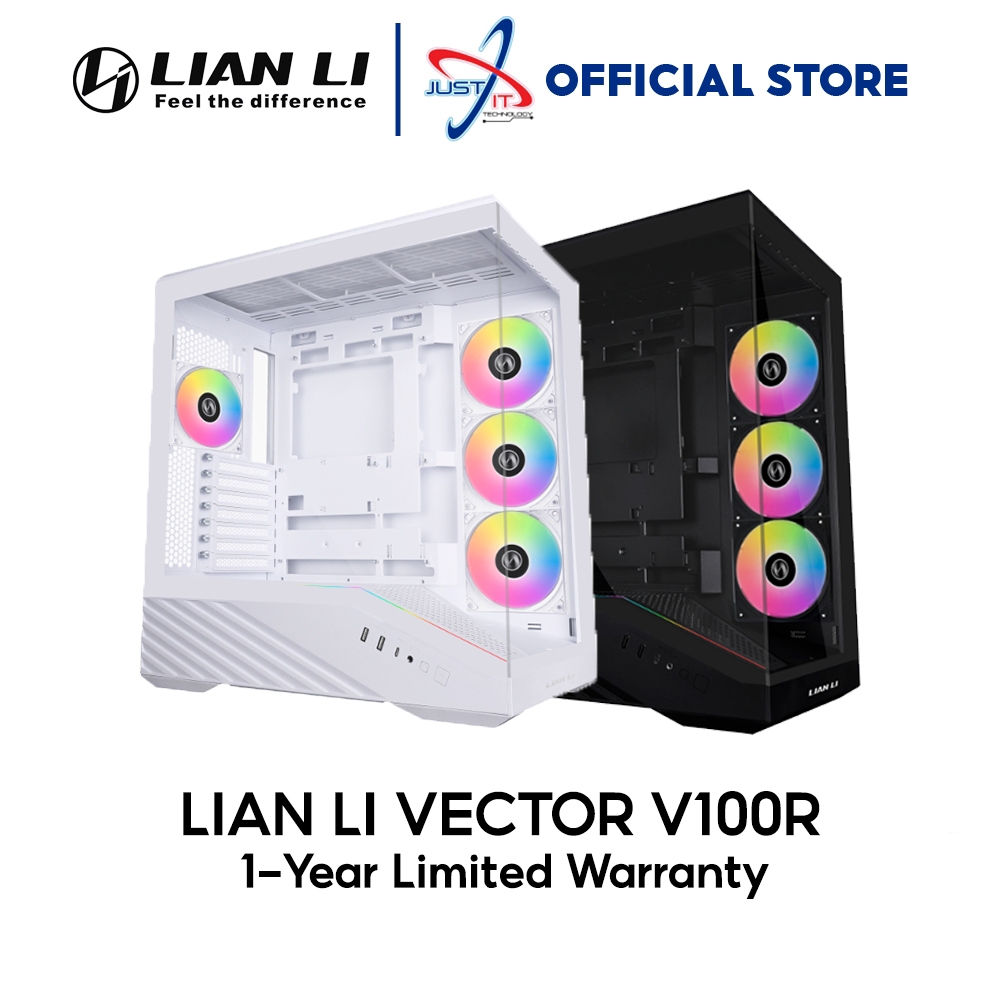 Lian Li VECTOR V100R MINI M-ATX / V100R RGB ATX GAMING CASE / CASING ...