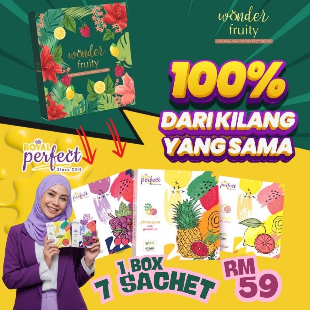 ROYAL PERFECT FROM TRUE WONDER AND WONDER FRUITY JUICE DETOX FIBER ...