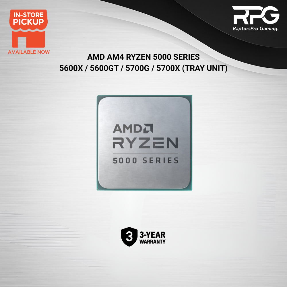(TRAY UNIT) BRAND NEW AMD RYZEN 5 5500 / 5600X / 5600GT / RYZEN 7 5700G ...