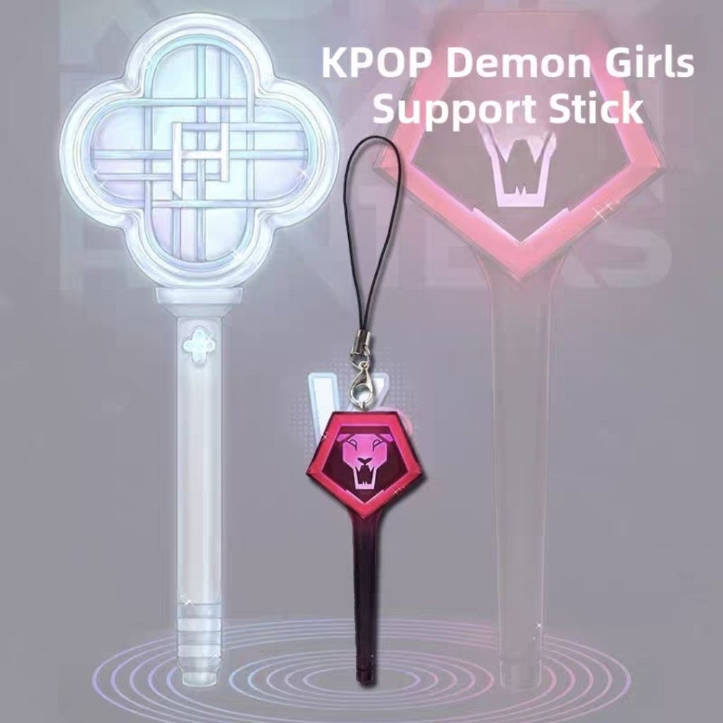1PCS Light Stick Keychain Kpop Demon Hunter Huntrix Saja Boys Miniature ...