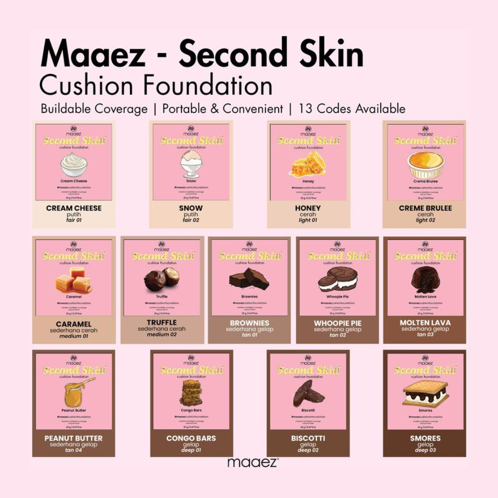 MAAEZ SECOND SKIN CUSHION FOUNDATION | ORIGINAL HQ | Shopee Malaysia