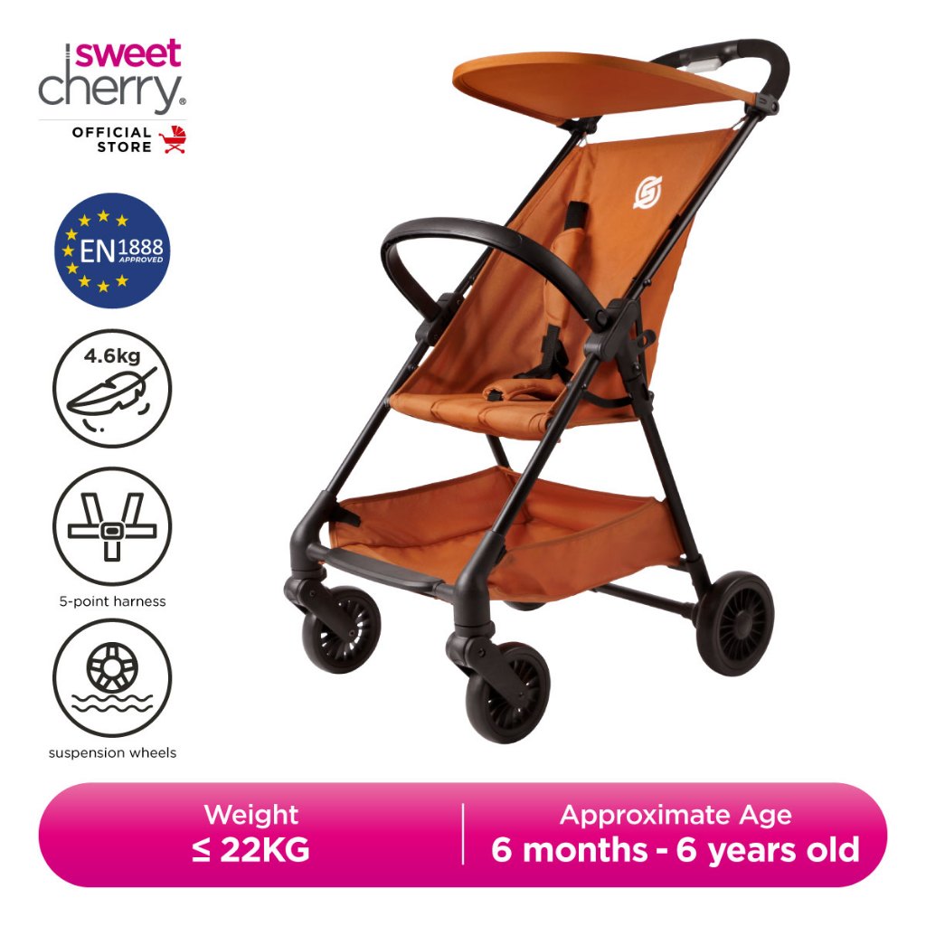 Sweet Cherry Ultra-Lightweight Compact Fold Toddler Stroller U1108 Vivo ...