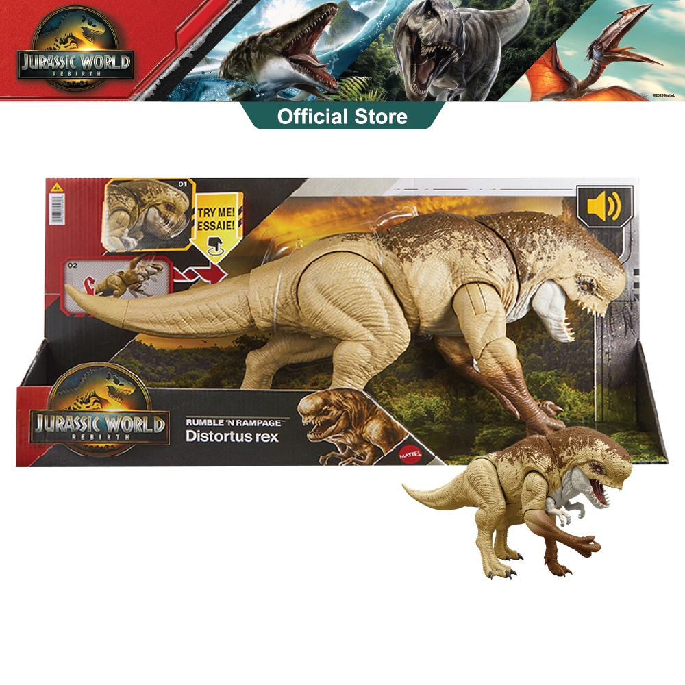 [2025 JURASSIC WORLD MOVIE]Jurassic World Rebirth Distortus Rex Action ...