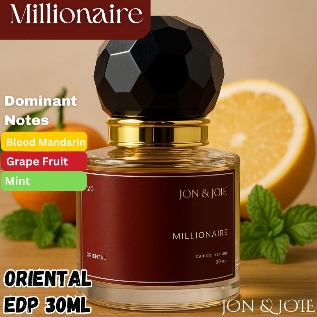JON&JOIE (20) MILLIONAIRE PERFUME 30ML EDP Perfume tahan lama, Perfume ...