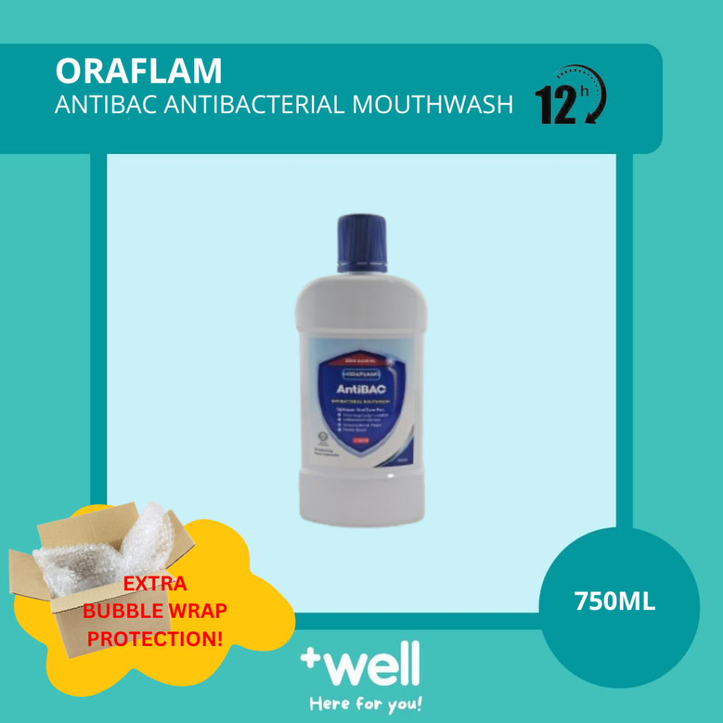 ORAFLAM ANTIBAC ANTIBACTERIAL MOUTHWASH 750ML | Shopee Malaysia