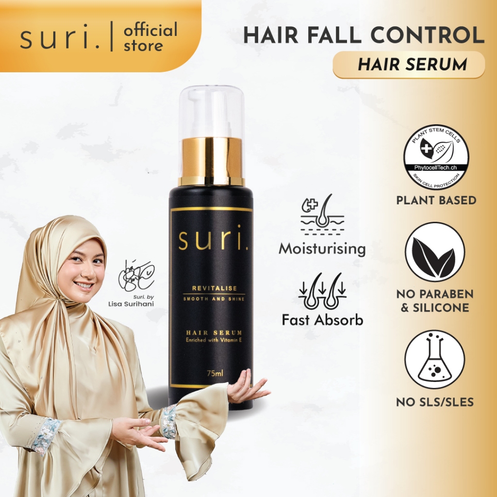 SURI Revitalise Hair Serum Smooth and Shine (75ml) Dry Protect Hair ...