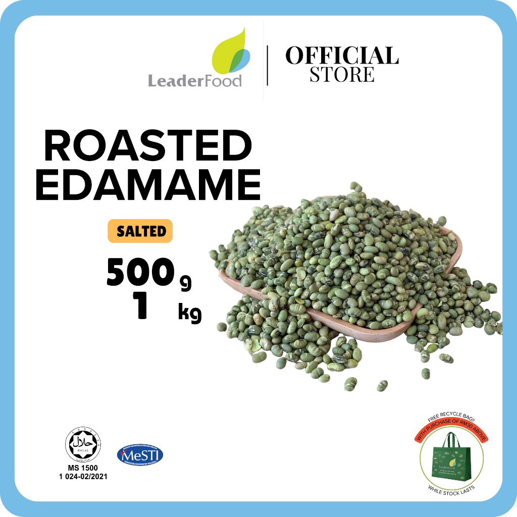 Roasted Lightly Salted Edamame 500g & 1kg - Edamame Panggang Bergaram ...
