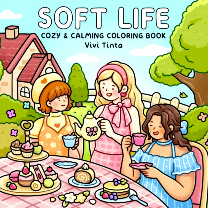 [PDF ONLY] 50+ Pages Soft life Coloring Book By Vivi Tinta.Kids & Adult ...