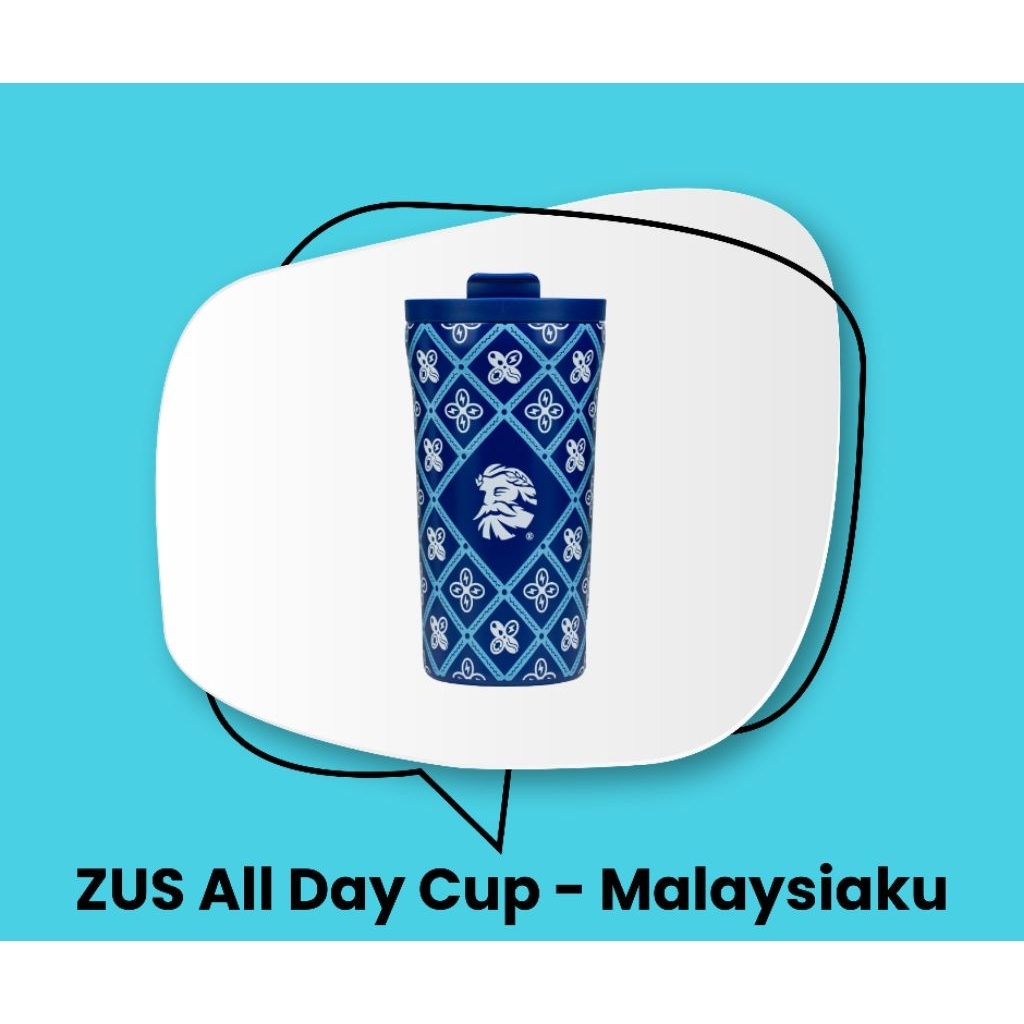 ZUS All Day Cup Tumbler - Corak Malaysiaku + FREE GIFT 🎁 (Limited ...