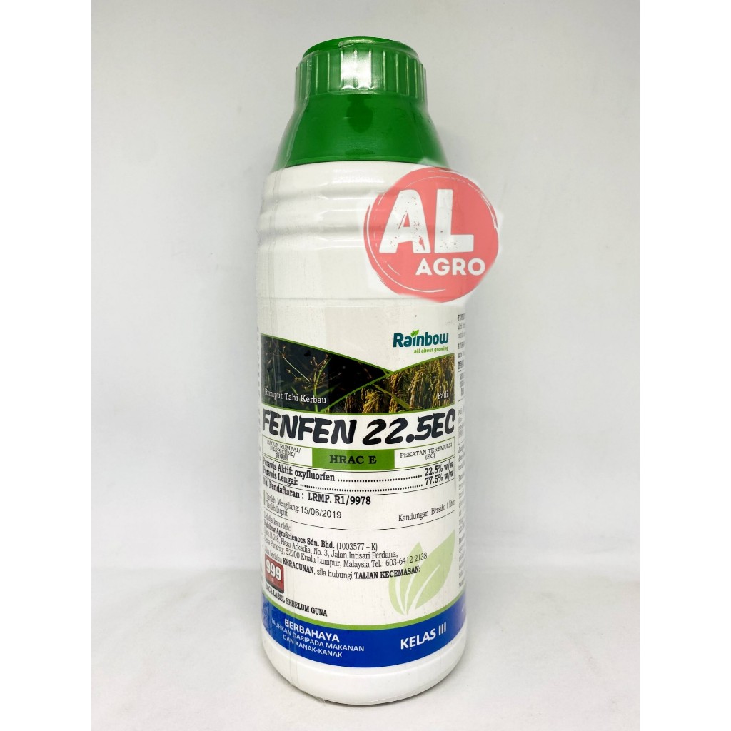 Rainbow Fenfen® 22.5EC 1Liter / Oxyfluorfen 22.5% / Rumput Tahi Kerbau ...