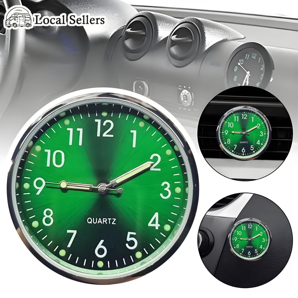 【Hot sale】Universal Car Clock with Glow Dial, Vent Clip/Sticky Mount ...