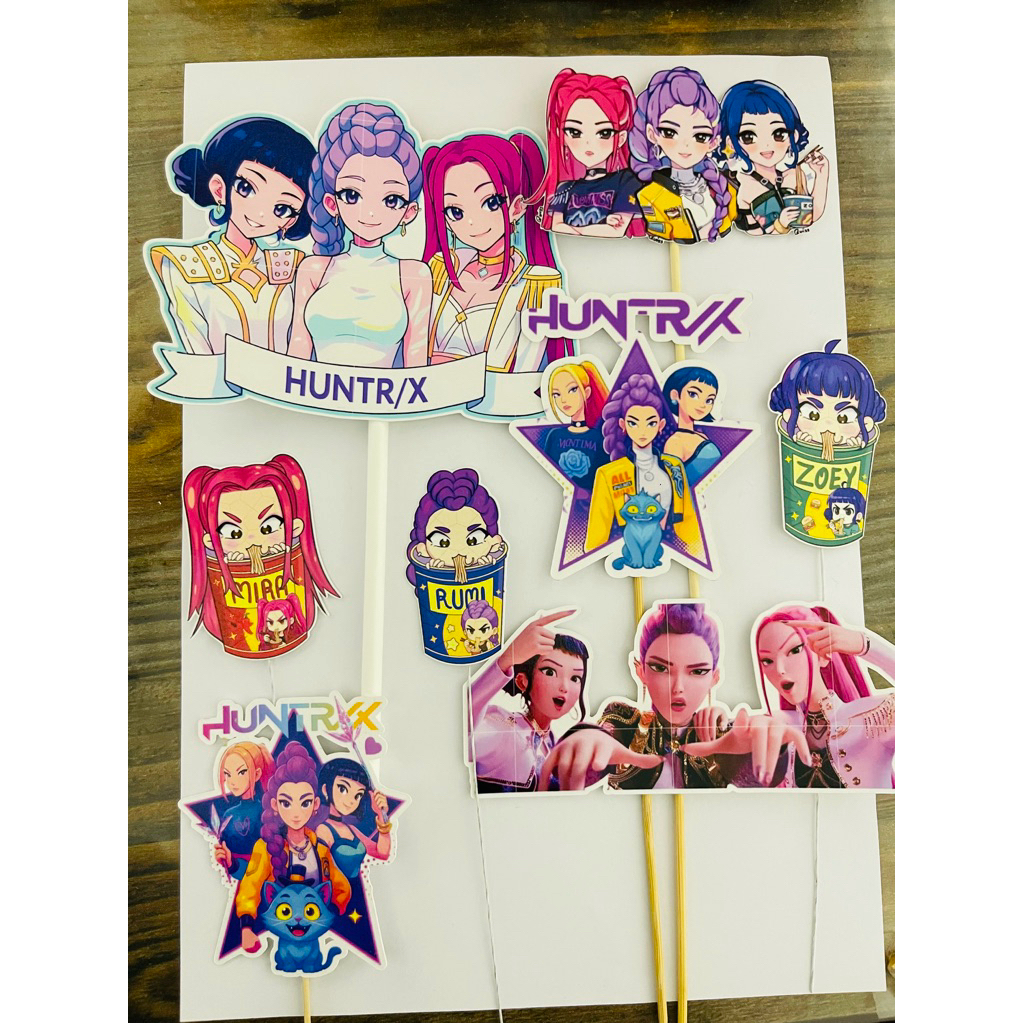 CAKE TOPPER HUNTRIX KPOP DEMON HUNTER | Shopee Malaysia
