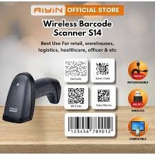 Aiyin S14 Wireless 2D Barcode Scanner | Shopee Malaysia