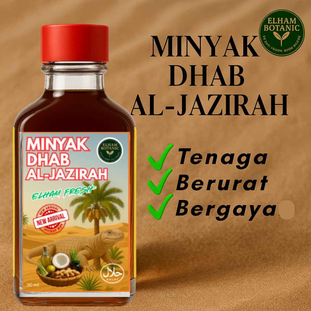🐪 MINYAK DHAB AL-JAZIRAH PASIR – Rahsia Tenaga Lelaki Arab – Daya Kekuatan Asli Dari Alam Padang ...