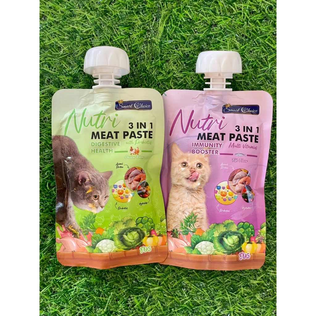NUTRI 3IN1 MEAT PASTE WITH PROBIOTICS 80G, 猫咪营养益生菌肉酱 | Shopee Malaysia