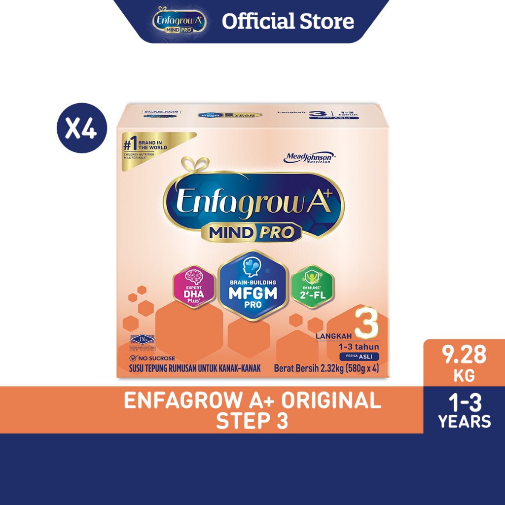 Enfagrow A+ Step 3 - Original Milk Formula Powder (9.28kg) | Shopee ...