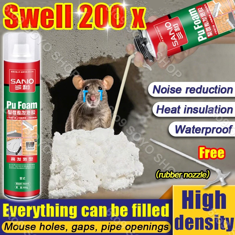 foam spray PU Foam Insulated Polyurethane Expanding Foam Spray wall gap ...