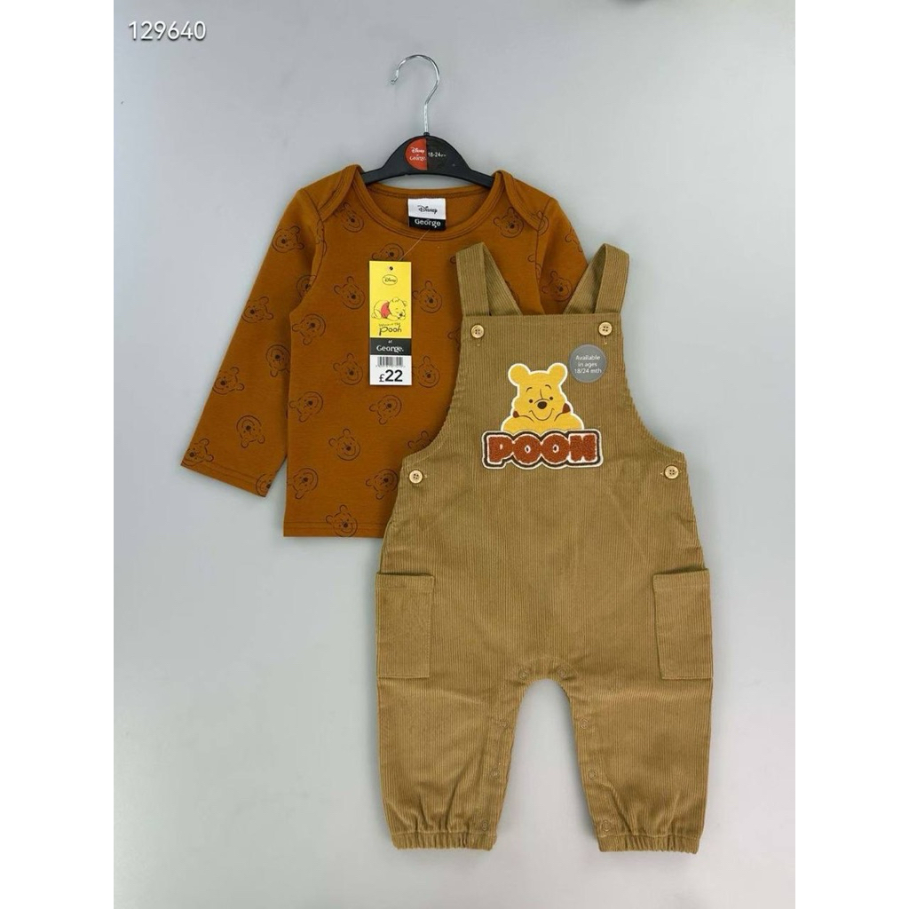 Set Baju Bayi George 2pcs Pooh (3-24 Bulan) | Shopee Malaysia