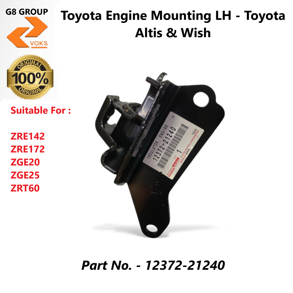 Toyota Engine Mounting ( LH ) - Toyota Altis & Wish ( 12372-21240 ...