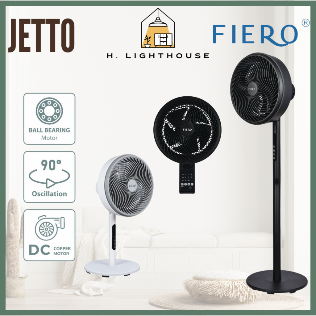 FIERO JETTO Air Circulator Fan 6" DC Motor Deka Stand Fan / Table Fan ...