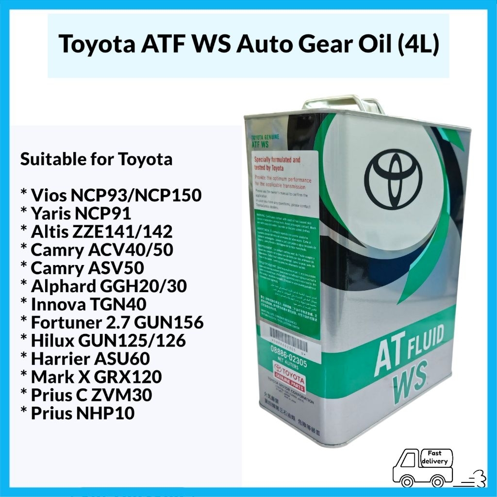 Toyota WS ATF Auto Gear Oil / Minyak Automatik Vios Ncp93 Ncp150 Yaris ...