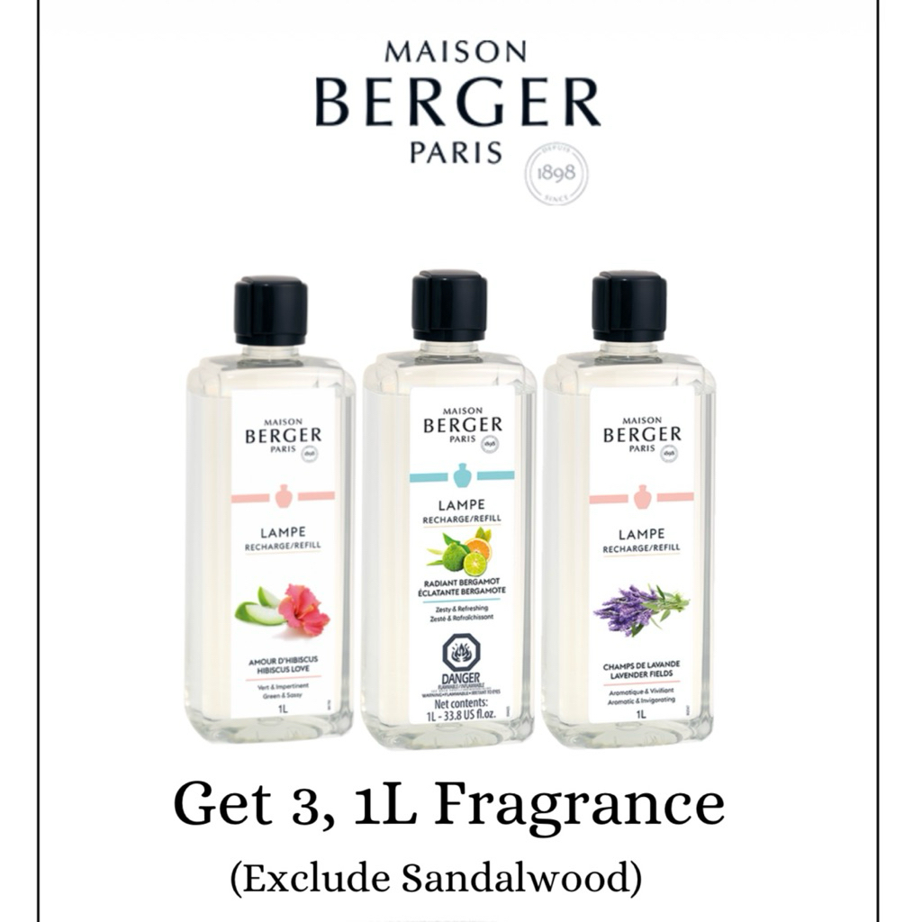 Aromaterapi Beri 3 botol PACKAGE,LAMPE BERGER OIL BUY ANY 3 bottles ...