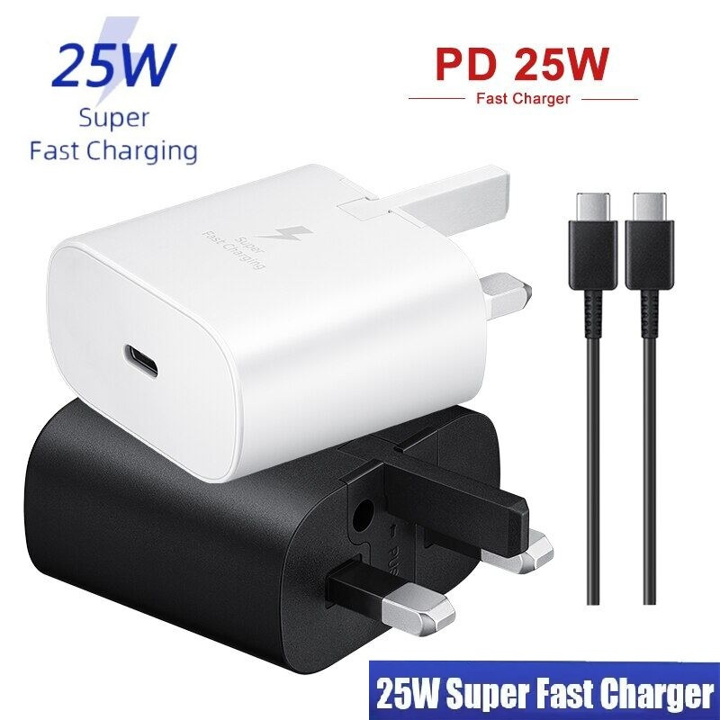 25w Super Fast Charger For Samsung USB-C Fast Charging Adapter With ...