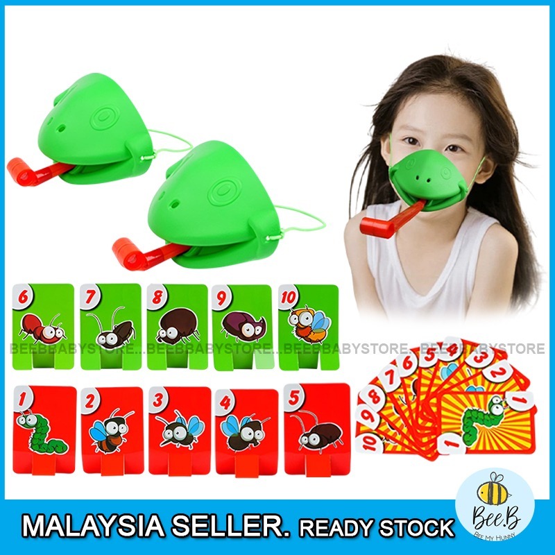 Mainan Tiupan Lidah Mulut Katak Children Frog Mouth Tongue Blowing Fun ...