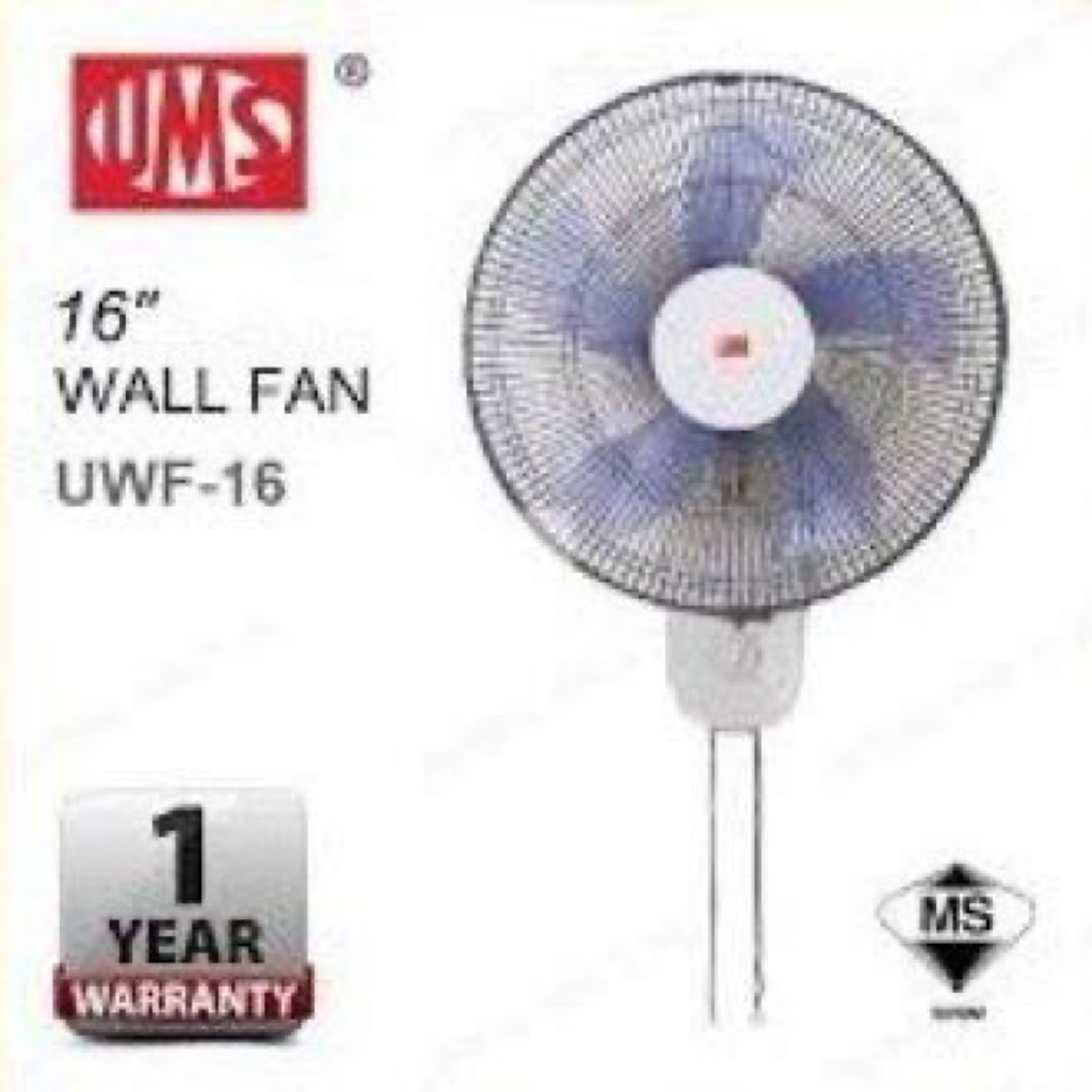 Ums 16 inc wall fan 3speed UWF-16(sirim approve) | Shopee Malaysia