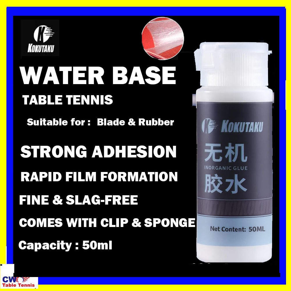 Kokutaku Water Base Glue Suitable for Blade and Rubber Water Solubility ...