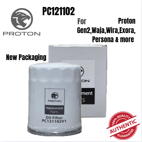 Proton Original Oil Filter PC121102 – Genuine Filter for Wira, Gen-2 ...