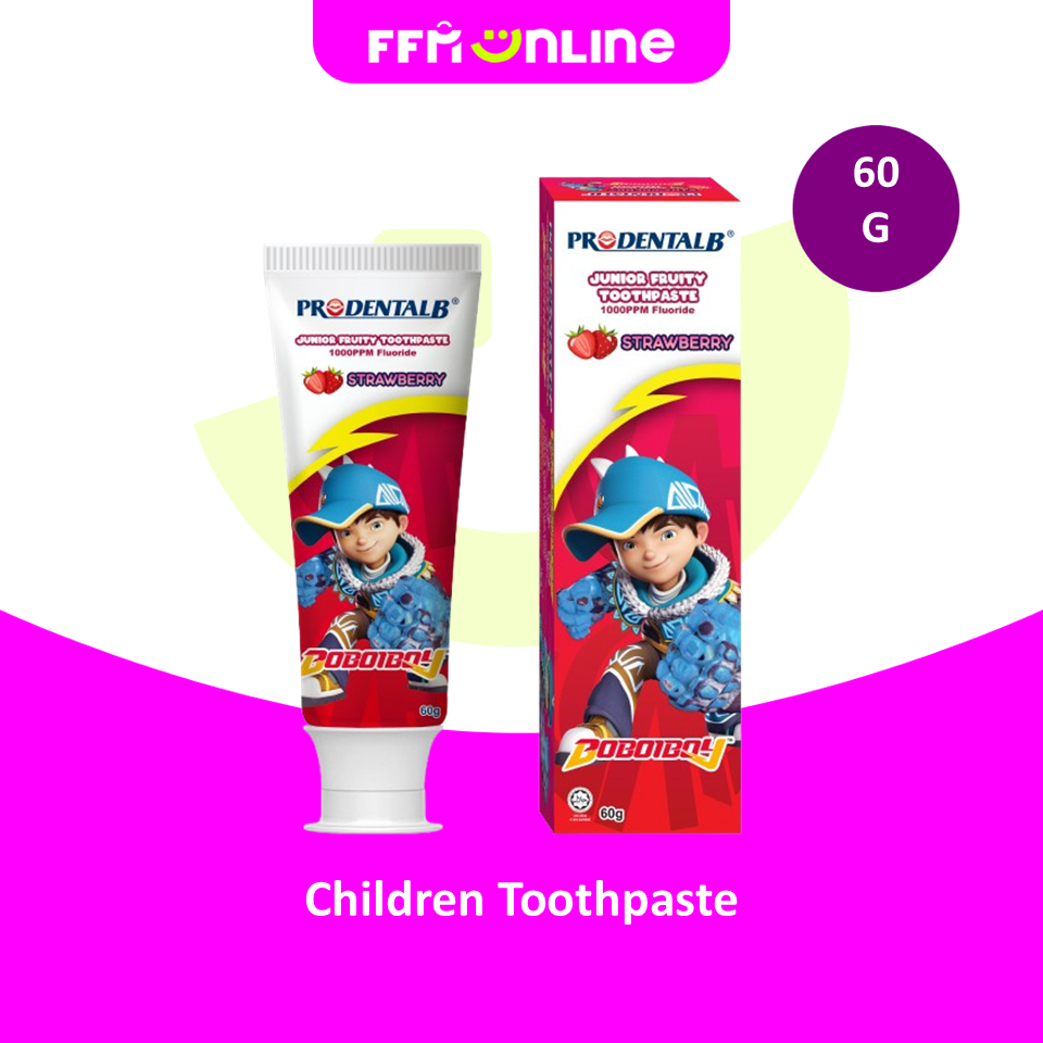 Prodental-B Junior Fruity Toothpaste 60g - Strawberry | Shopee Malaysia