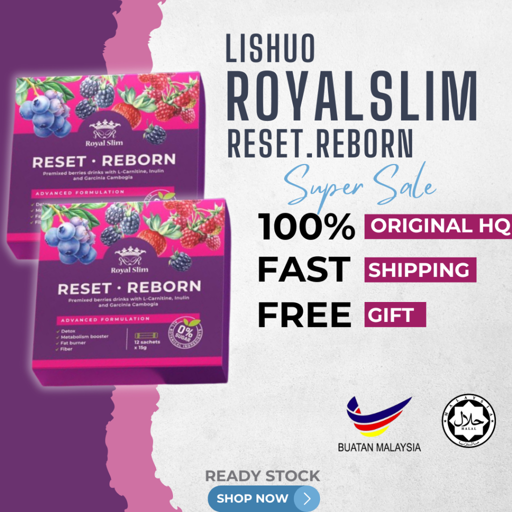 [OFFICIAL DISTRIBUTOR] LISHUO ROYAL SLIM RESET REBORN DETOX BANTU ...