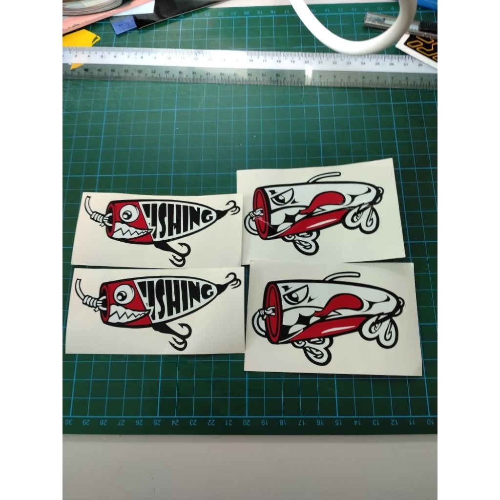 sticker popper untuk kotak pancing, motorsikal dan kereta | Shopee Malaysia
