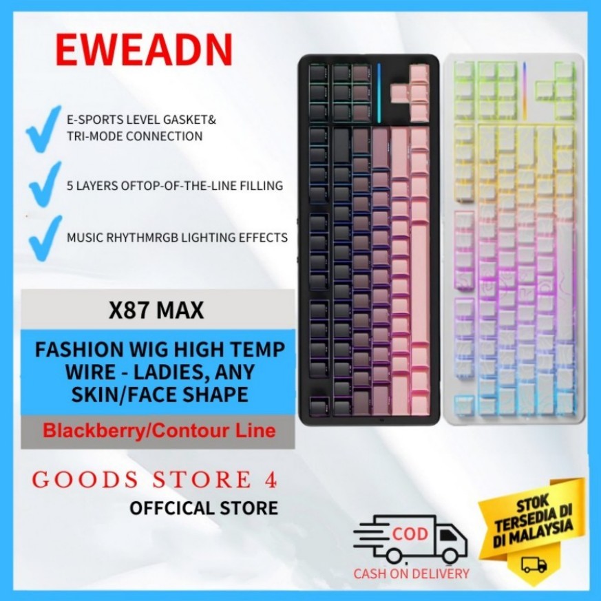 Eweadn X87 Max Customized Mechanical Keyboard Tri-Mode Connection ...