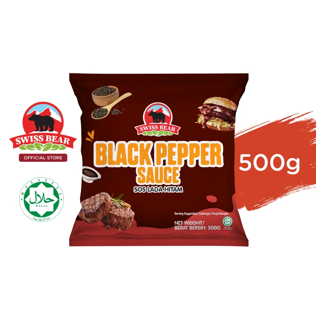 Swiss Bear Black Pepper Sauce / Sos Lada Hitam 500gm | Shopee Malaysia