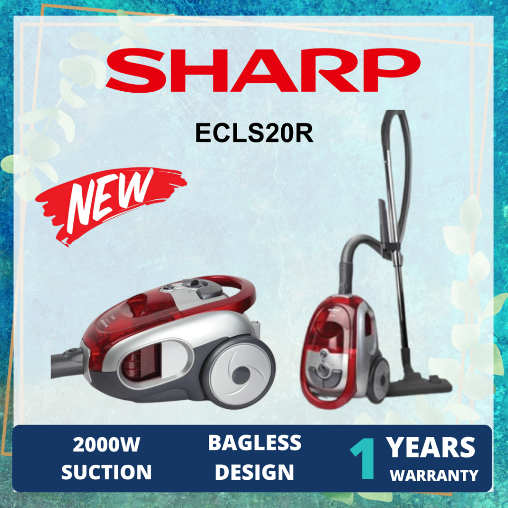 SHARP 2000W BAGLESS VACUUM CLEANER ECLS20R | Shopee Malaysia