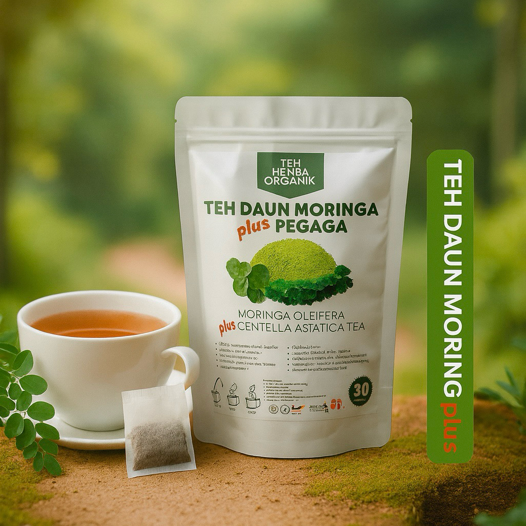 TEH DAUN MORINGA plus PEGAGA (Teh MoriPeg) | Moringa Oleifera plus ...