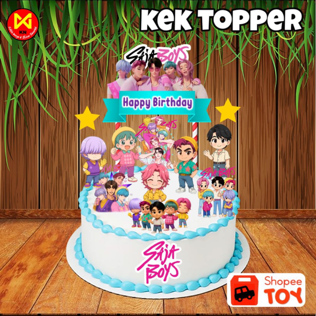 Kek Topper Kpop Saja boys | Shopee Malaysia