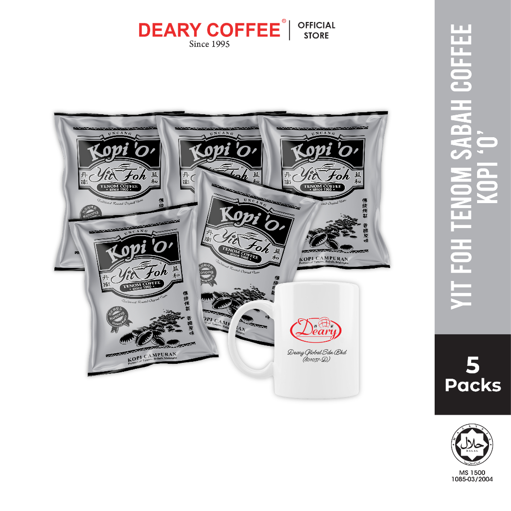 Tenom Yit Foh Coffee Kopi O 沙巴著名咖啡 (Bundle Of 5) [10g x 12s x 5 Pack ...