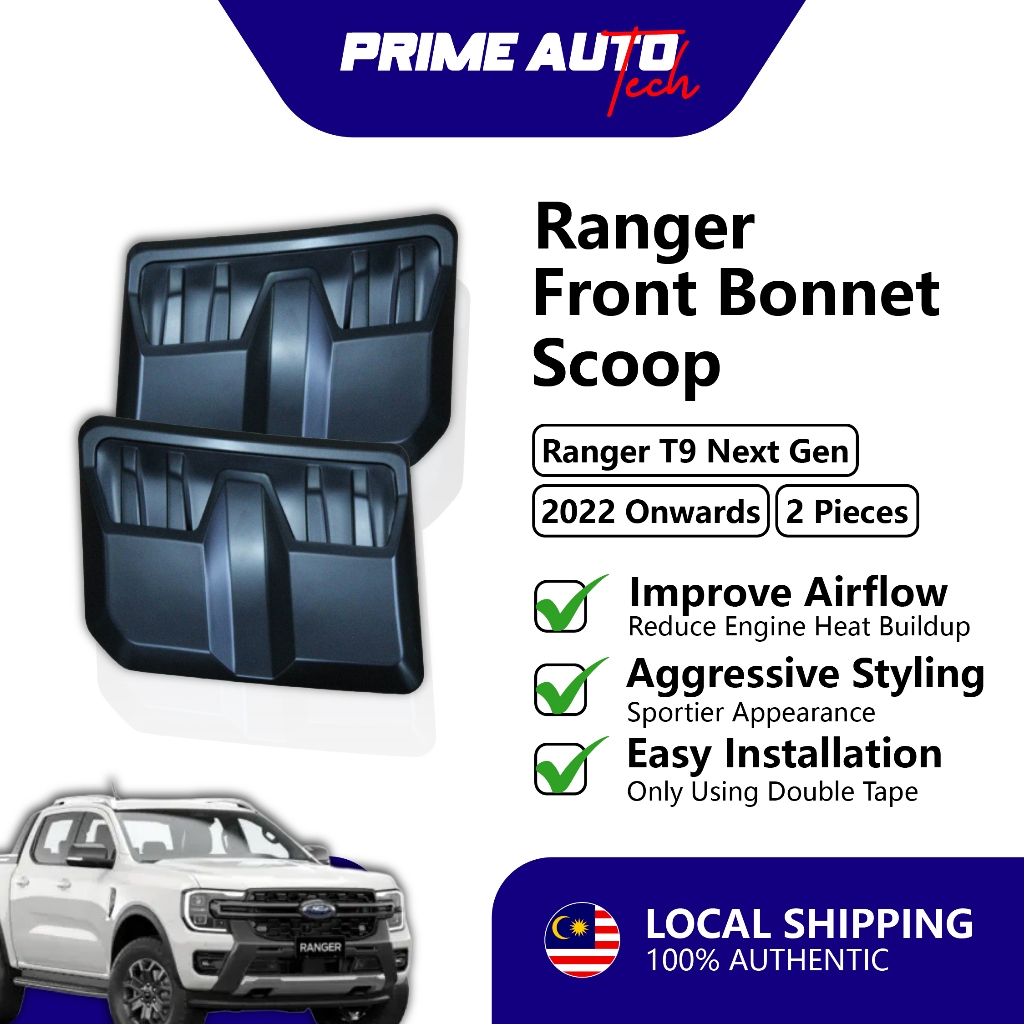 Ford Ranger T9 Next gen 2022 Onwards front bonnet scoop raptor 2pcs ...