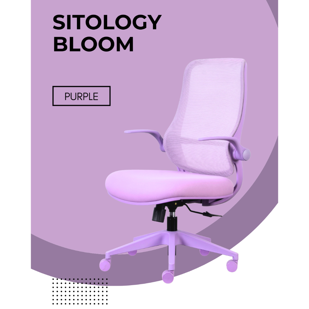 💜SITOLOGY BLOOM PURPLE💜 - Comfortable Office Chair - 1 YEAR WARRANTY ...
