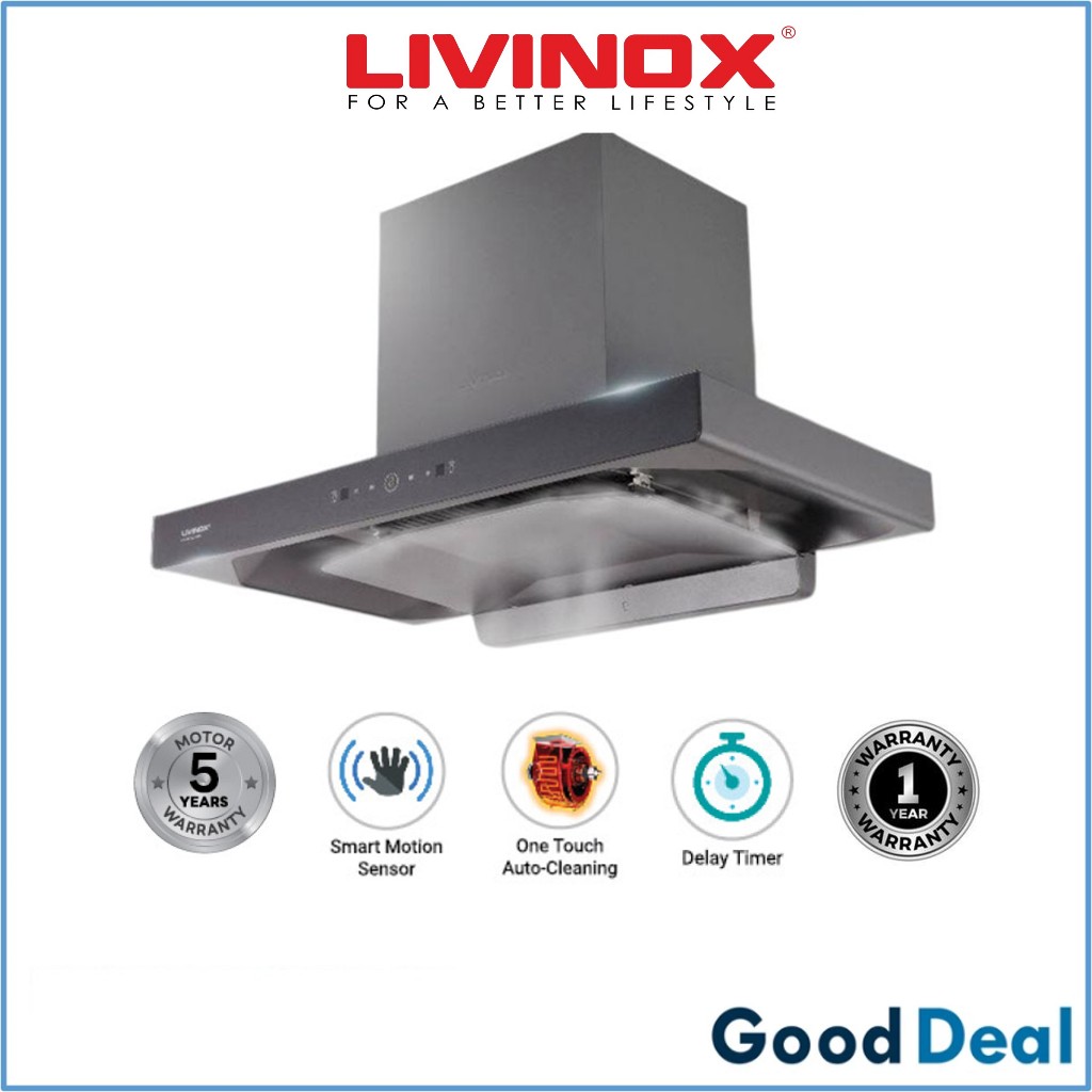 Livinox LCH-METAL-90GM T Hood / Arch-Glass Cooker Hood | Shopee Malaysia