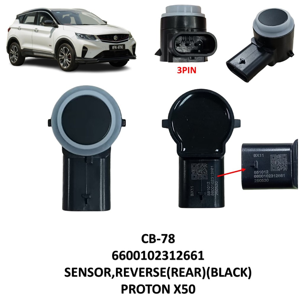 SENSOR,REVERSE(REAR)(BLACK) PROTON X50 | Shopee Malaysia
