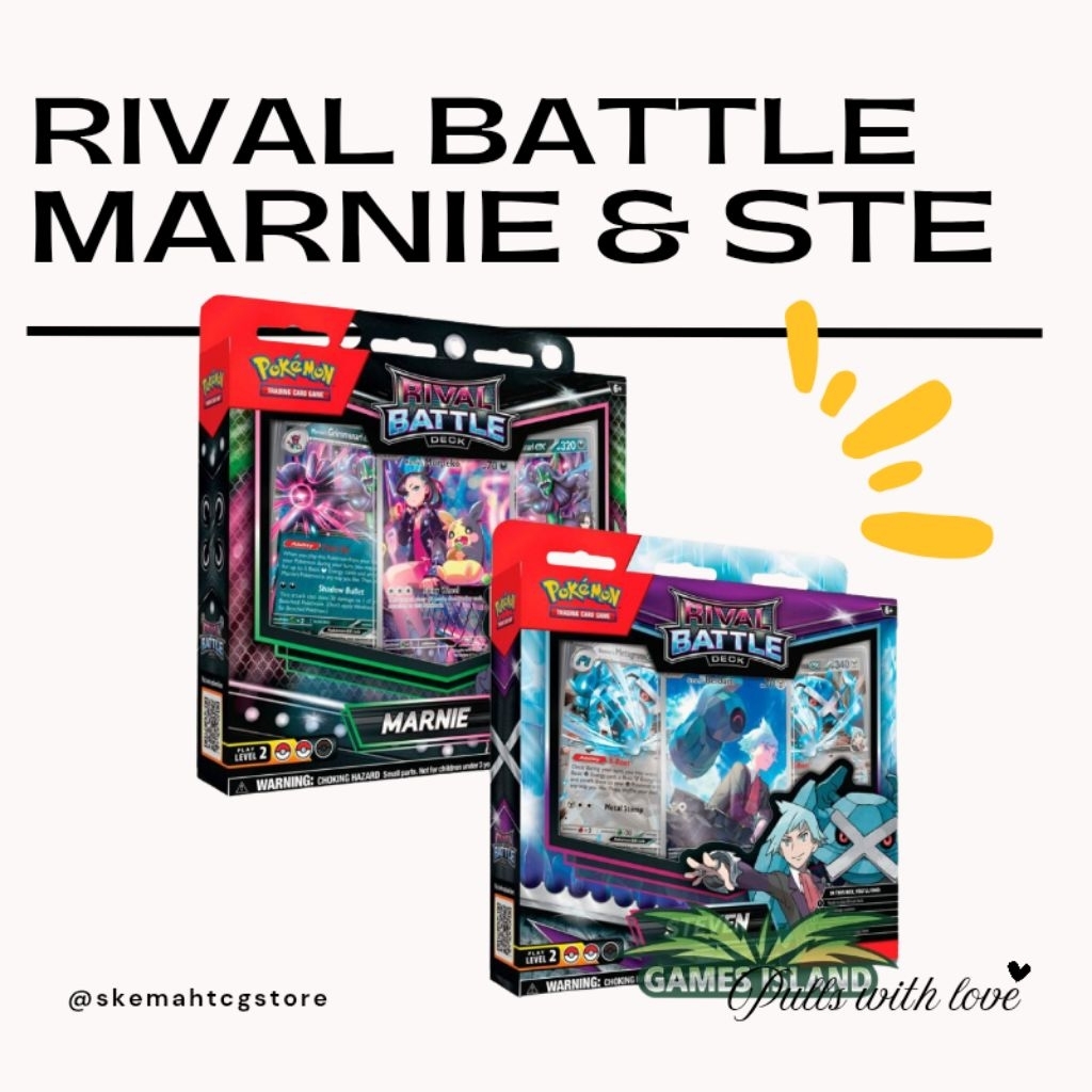 [LIVE RIP OR SHIP] POKEMON TCG RIVAL BATTLE MARNIE AND STEVEN | Shopee ...