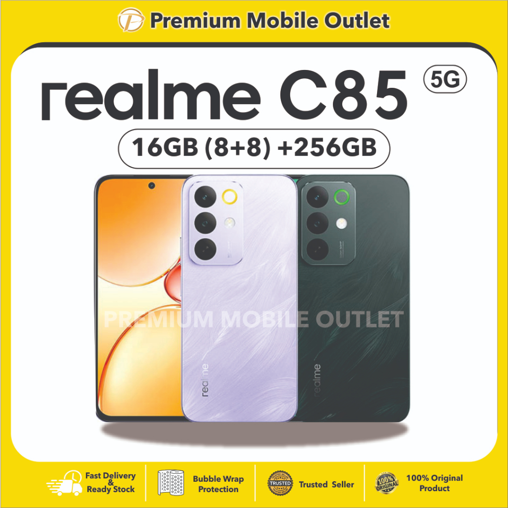 Realme C85 5G/4G (8+16GB RAM+256GB ROM) | ORIGINAL by Realme Malaysia | Shopee Malaysia