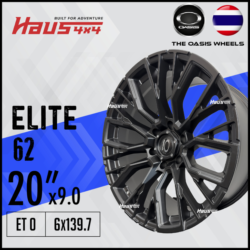 [1 PCS] Oasis Wheel 20 Inch Elite 62 Ranger Triton Hilux Dmax 4x4 Sport ...