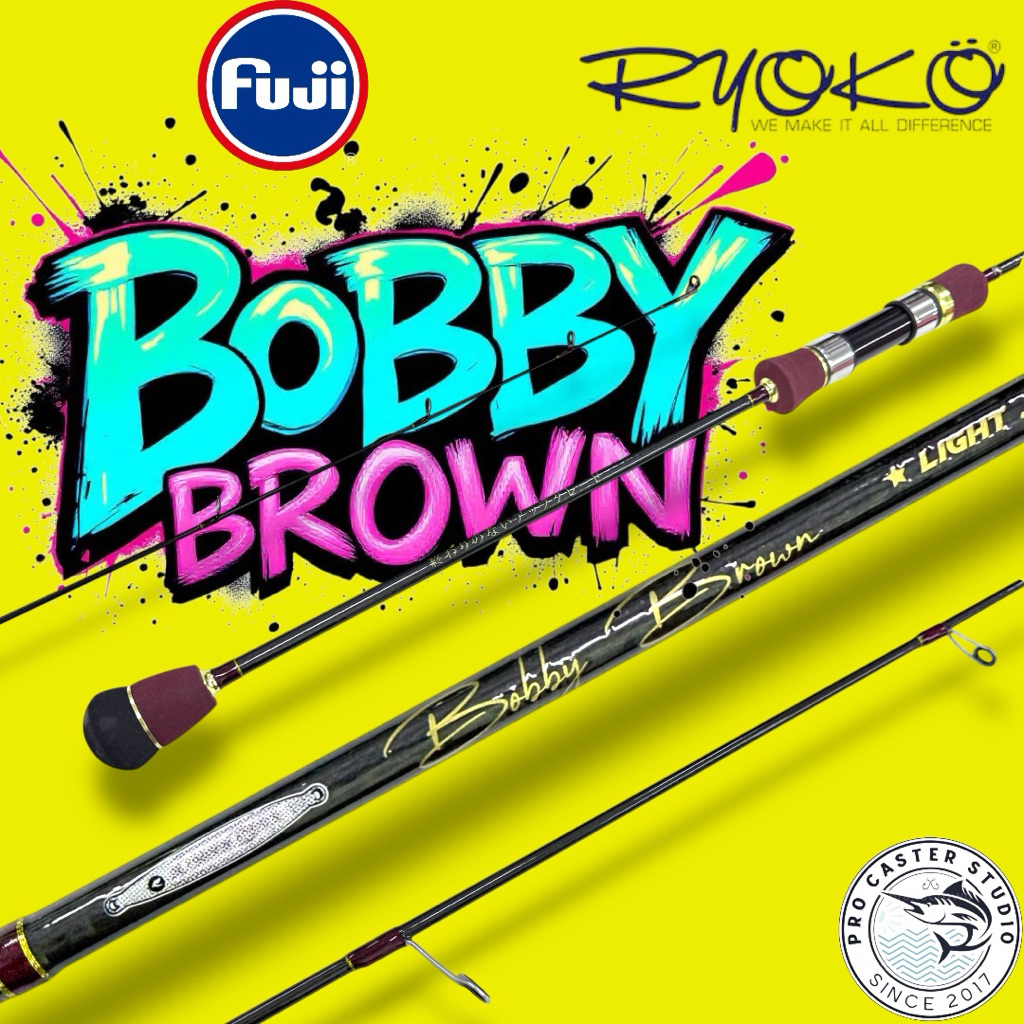 RYOKO BOBBY BROWN LIGHT JIGGING FISHING ROD ( SPINNING/ BAITCASTING ...