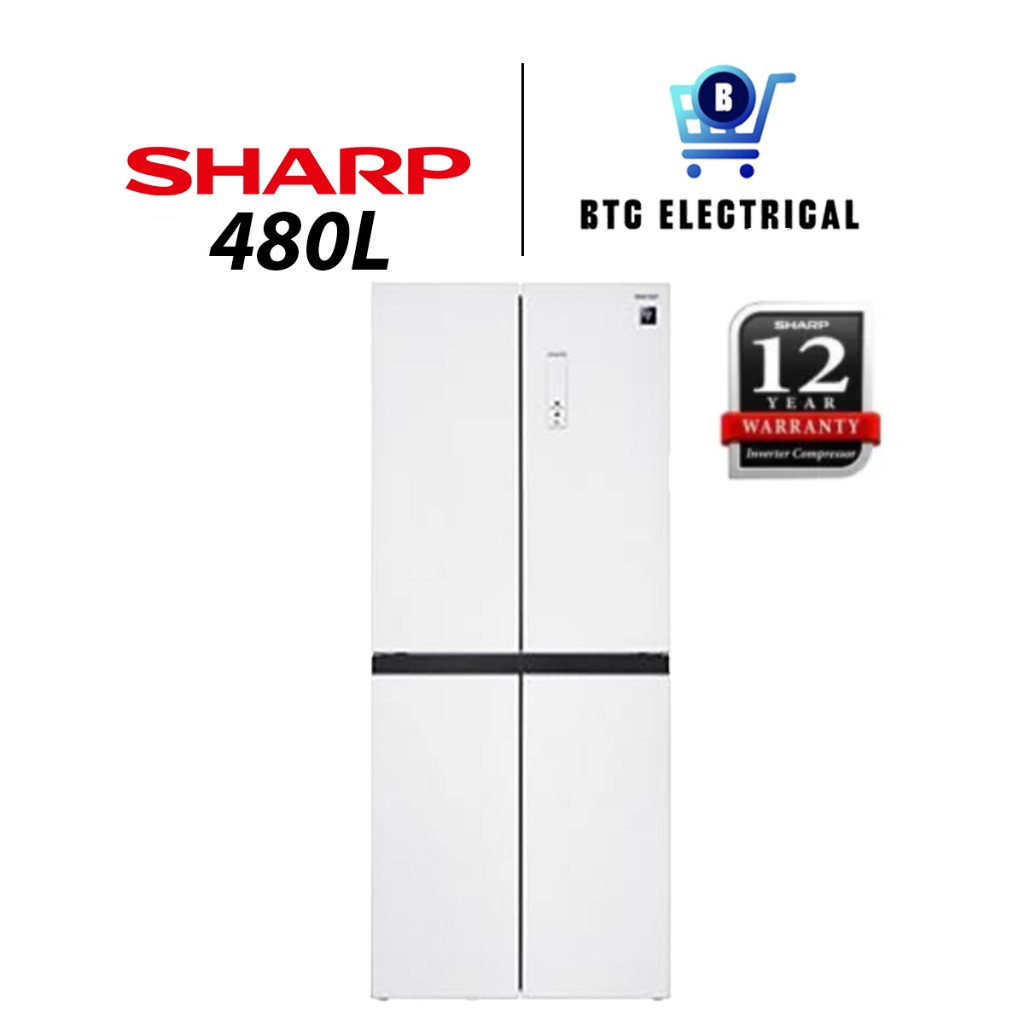 Sharp Multi Door Fridge 480L Avance Refrigerator - SJF489GW | Shopee ...