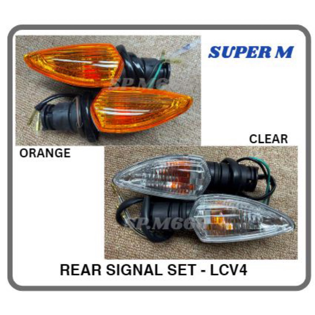 YAMAHA LC 135 LC135 LCV4 V5 V6 V7 V8 REAR SIGNAL SET (OREN ORANGE ...
